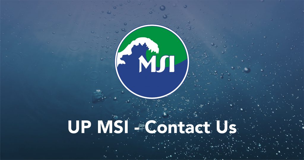 Contact - UP Marine Science Institute