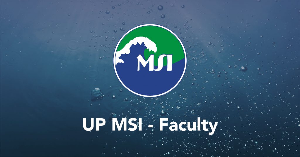 Faculty - UP Marine Science Institute