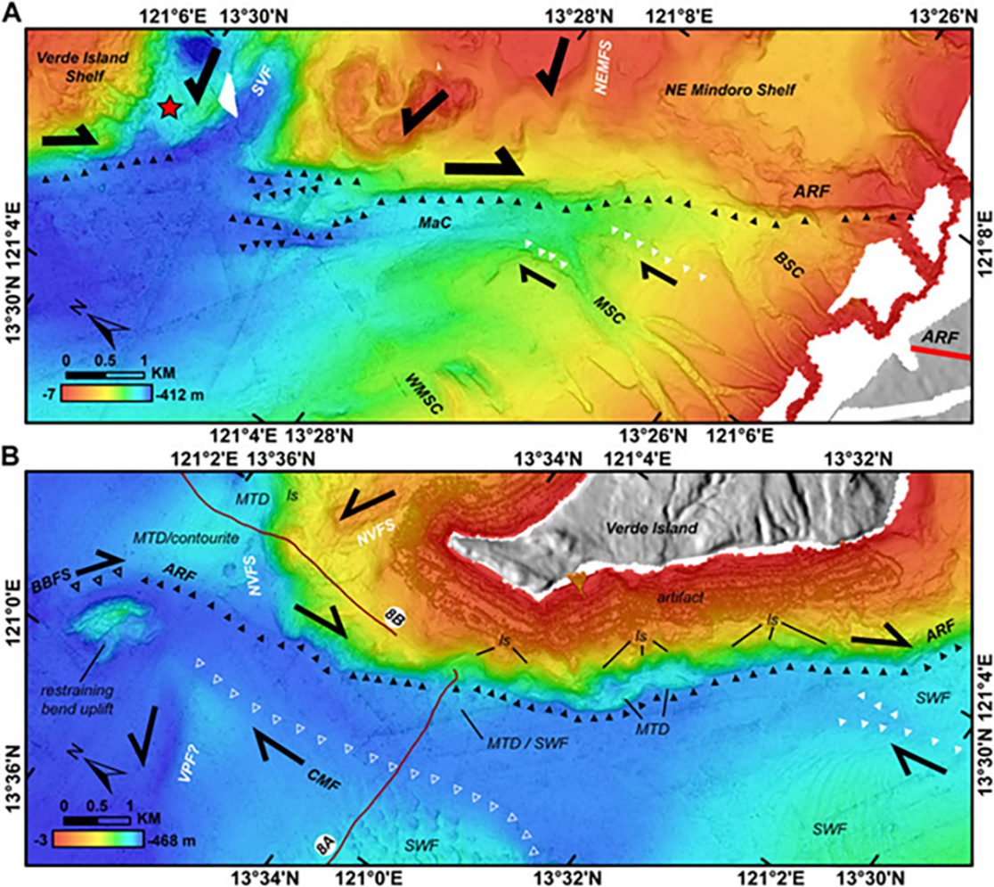Seafloor Structures and Static Stress Changes Associated With Two ...