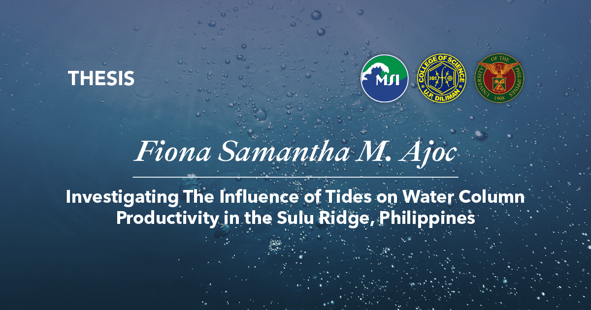 Thesis: Fiona Samantha M. Ajoc - UP Marine Science Institute