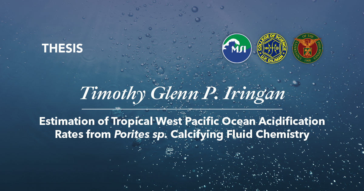 Thesis: Timothy Glenn P. Iringan - UP Marine Science Institute